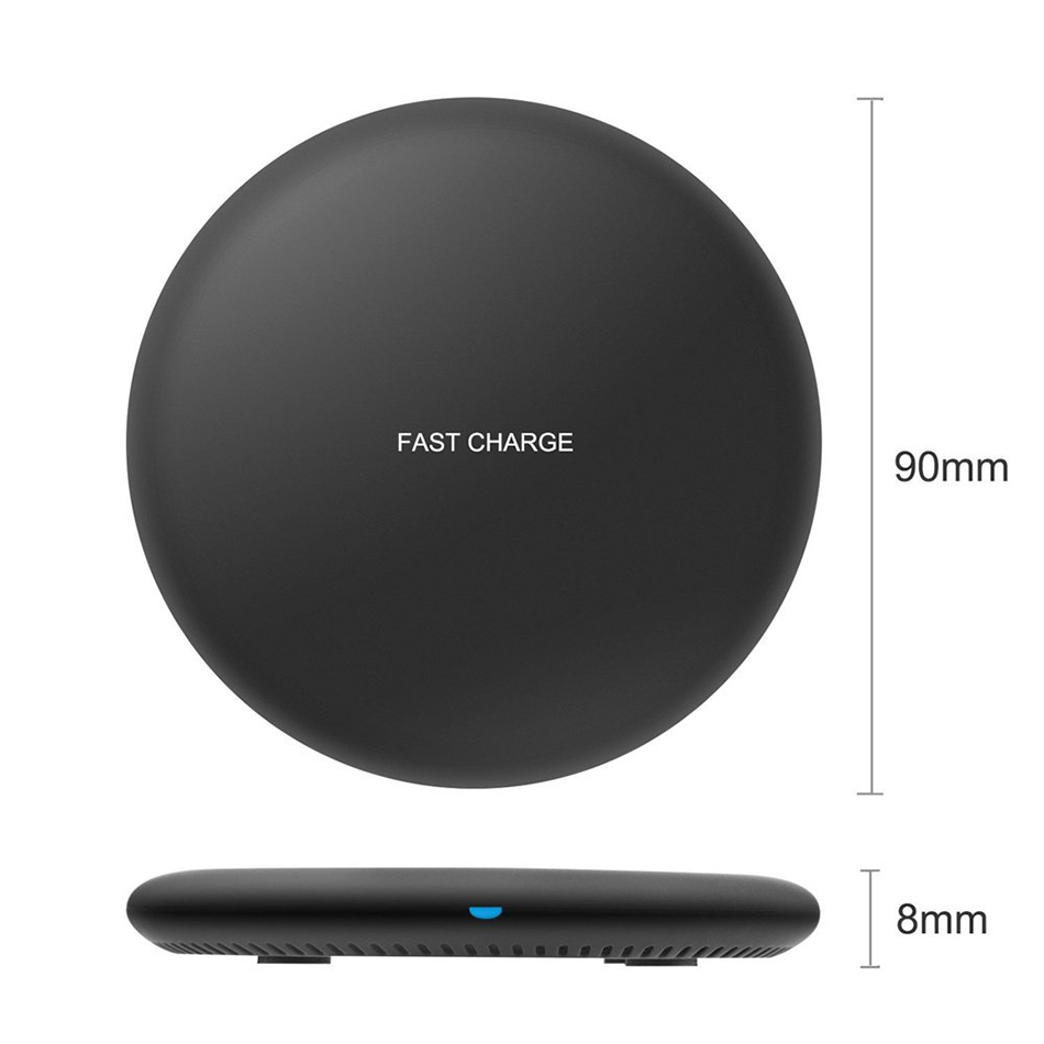Ultra Stealth Desktop Wireless Charger Pad (Black)